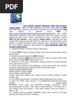 Cara Install Dan Mengaktifkan IDM Gratis | PDF