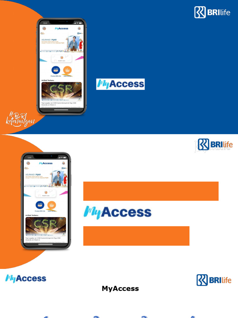 Petunjuk Aplikasi MyAccess BRILife | PDF