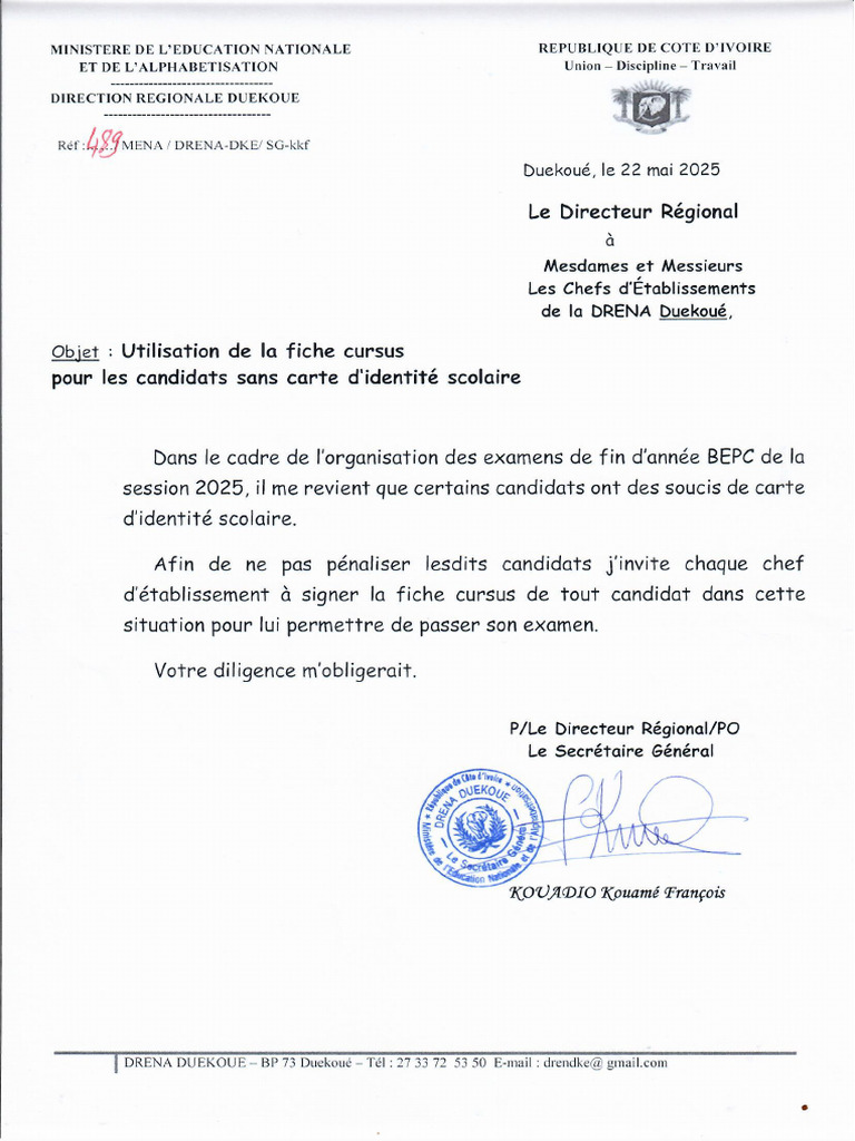 Utilisation de La Fiche Cursus | PDF