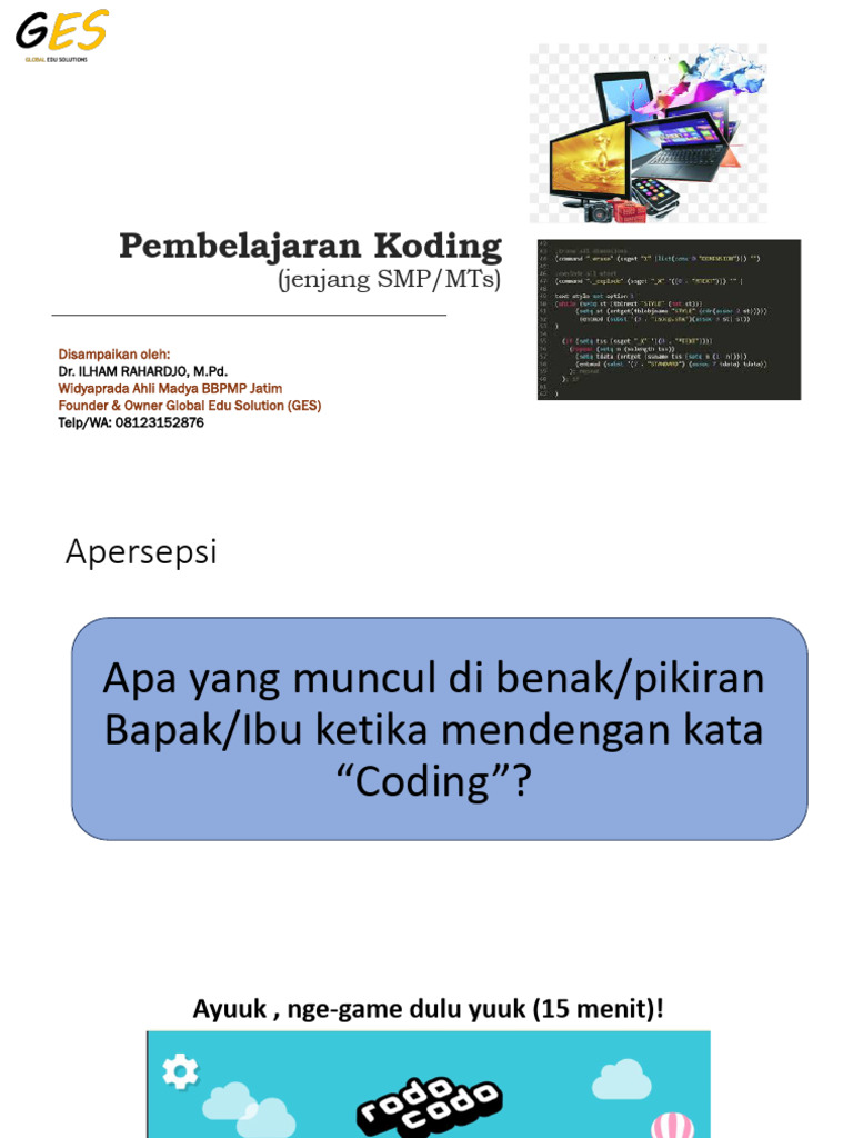 Pembelajaran Koding - SMP | PDF