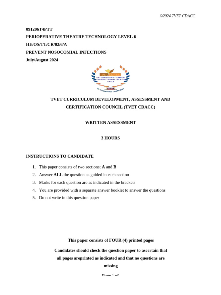 Prevent Nosocomial Infections l6 | PDF | Medical Specialties | Health Care