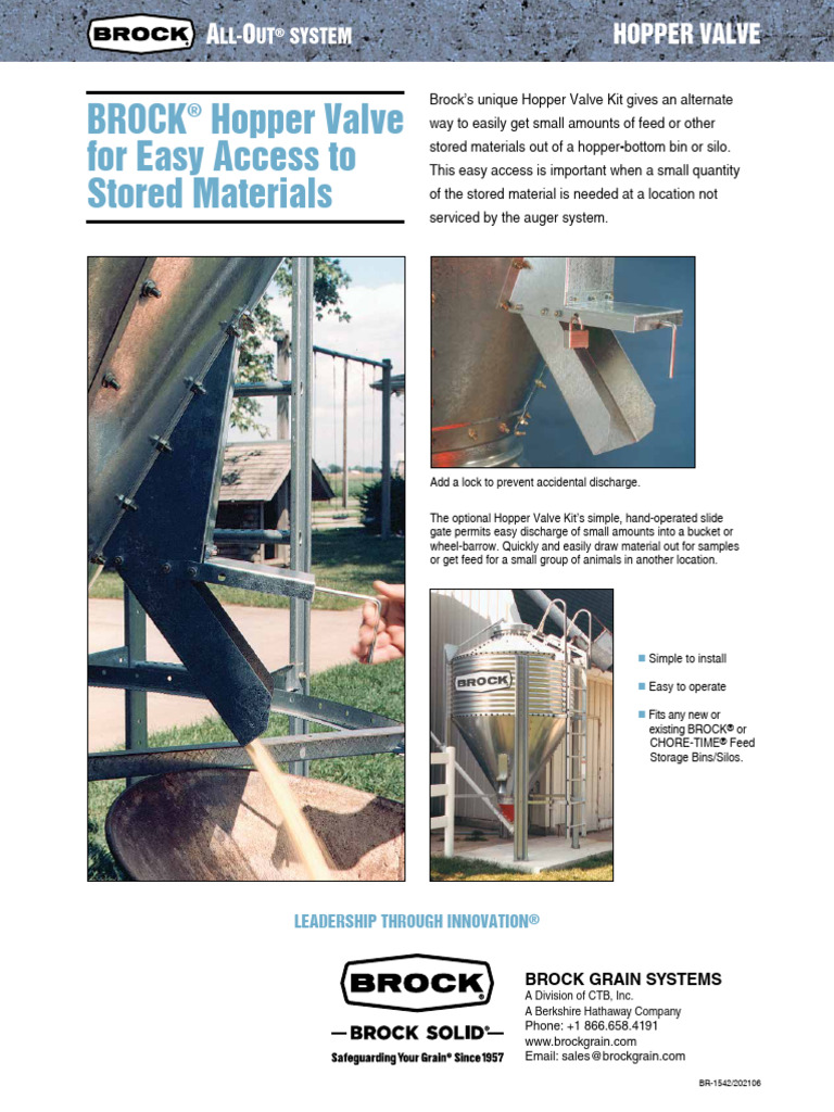 BR 1542 202106 Brock Hopper Valve EM1-1 | PDF