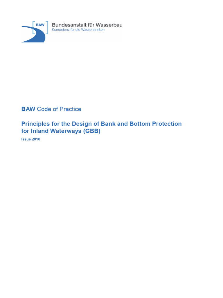 BAWCodeofPractice Principles Bank Bottom Protection Inland Waterways ...