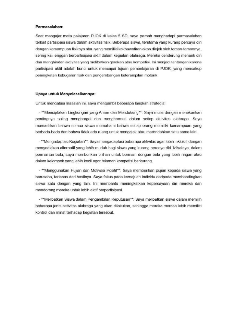 Contoh Studi Kasus PPG | PDF