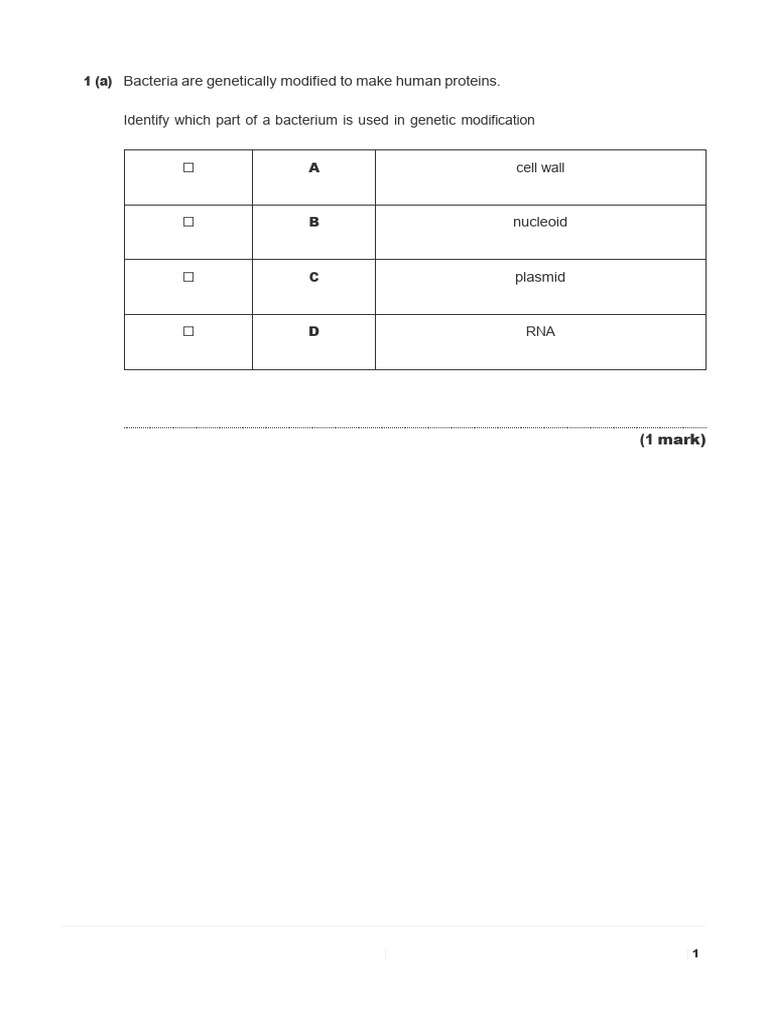 Biology Homework 26-6-25 | PDF | Genetic Engineering | Plasmid