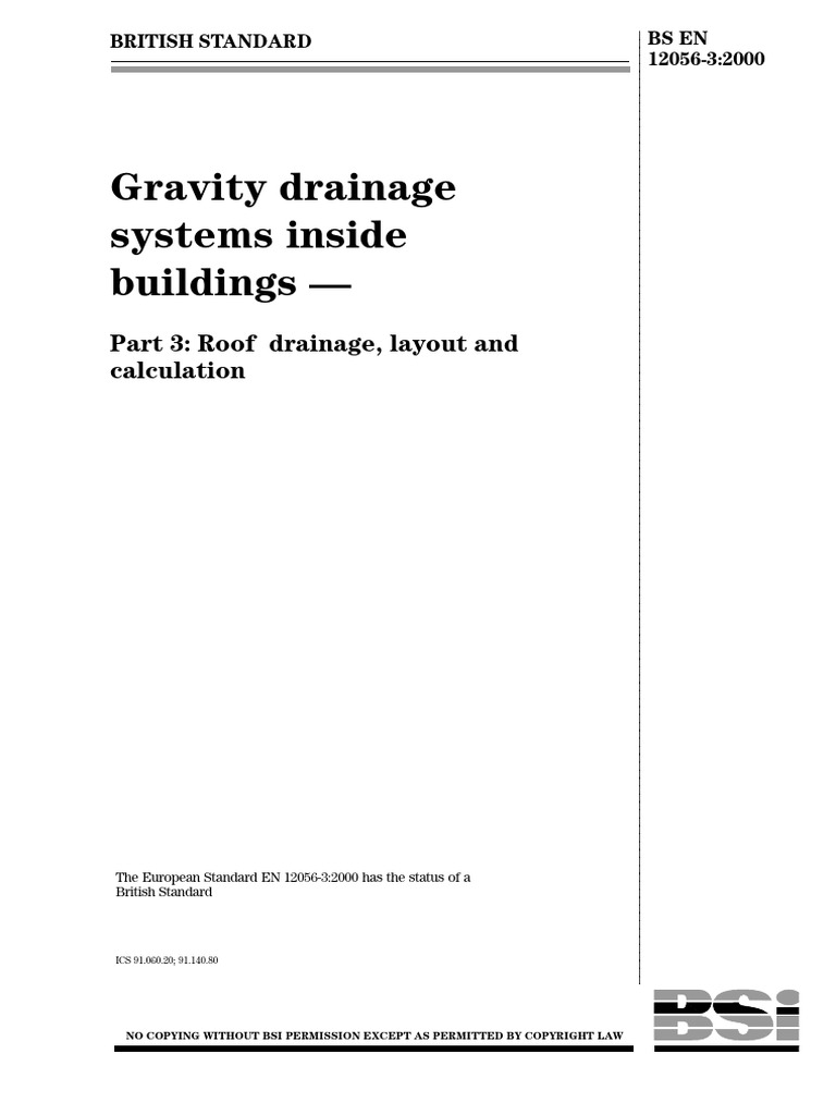BS en 12056-3 2000 | PDF