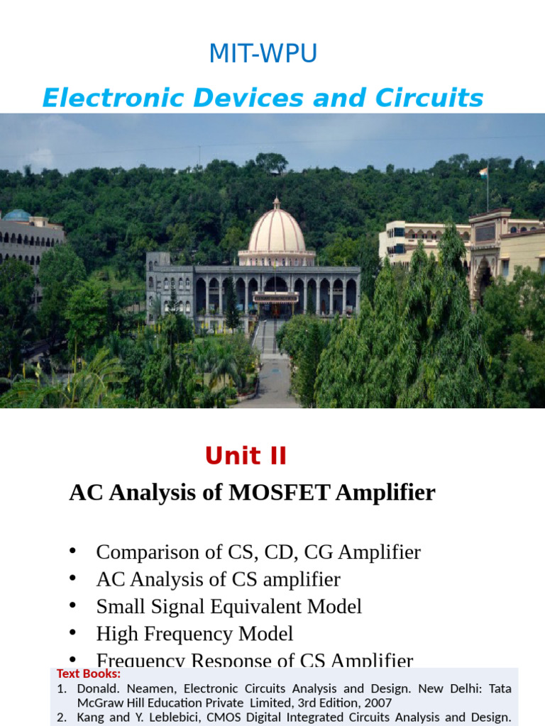 Unit - 2 - AC Analysis of MOSFET | PDF | Amplifier | Mosfet