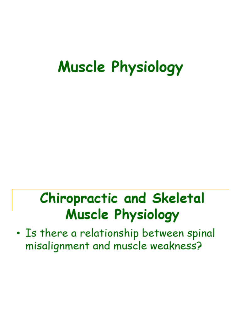 6-Skeletal Muscle Physiology | PDF | Muscle Contraction | Skeletal Muscle