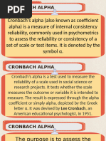 Cronbach Alpha Calculation Table | PDF