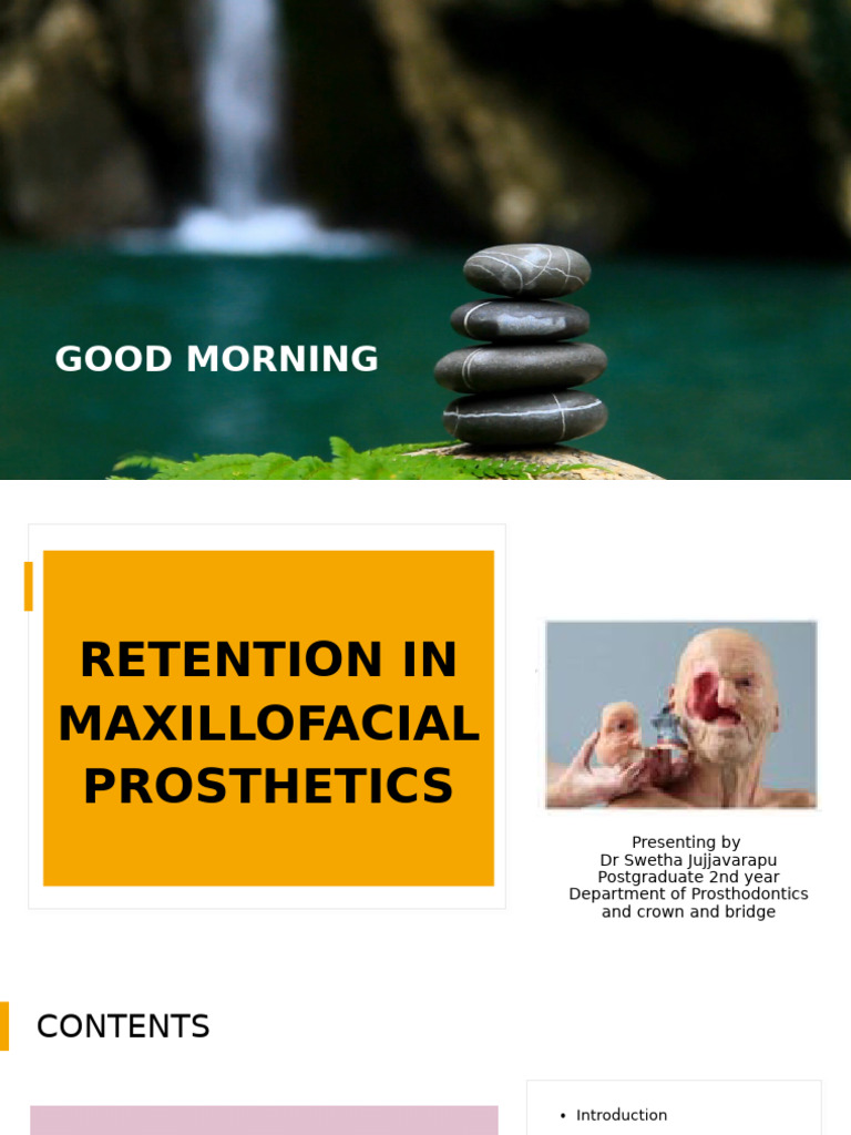 Retention Methods in Maxillofacial Prosthetics | PDF | Dental Implant ...
