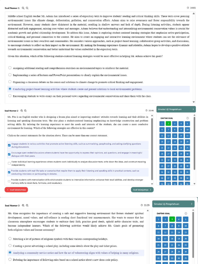 Soal Try Out PPG | PDF
