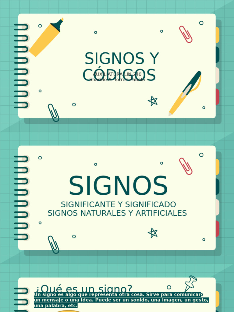 Signos y Codigos | PDF | Escritura | Comunicación