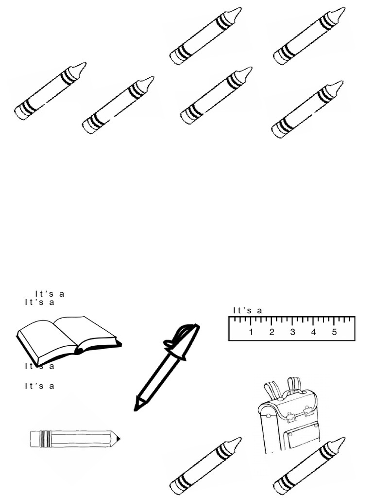 Colors and School Objects - 62783 | PDF