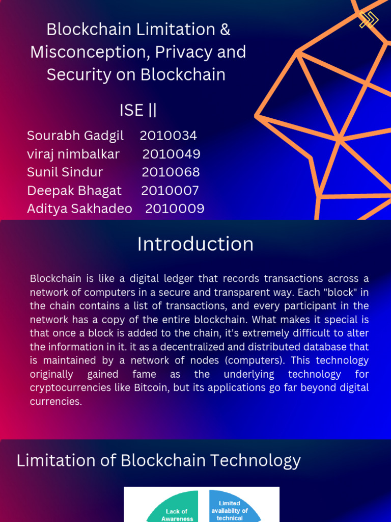 Limitations and Misconceptions of Blockchain | PDF | Distributed ...