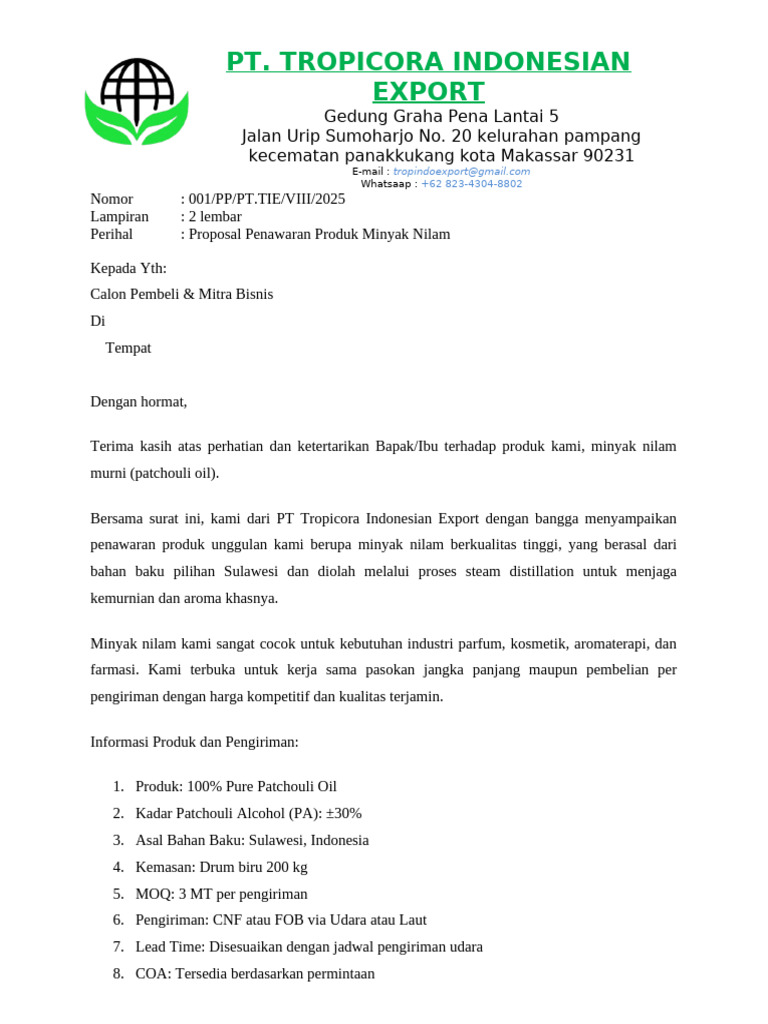 Proposal Penawaran Produk | PDF