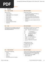 IGCSE Syllabus - Mathematics 0580 - 2025 - 2027 - Core Content Only ...