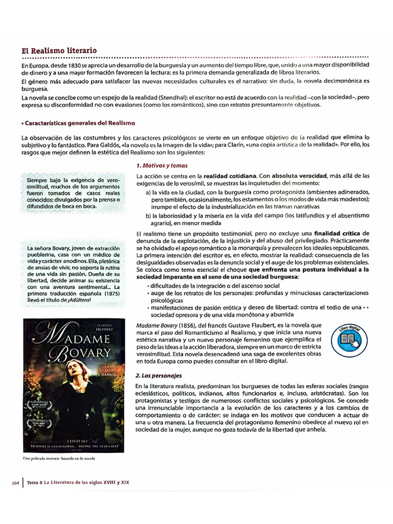 Realismo y Naturalismo | PDF