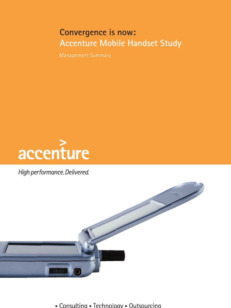 Accenture Mobile Handset Study | PDF | Technology & Engineering