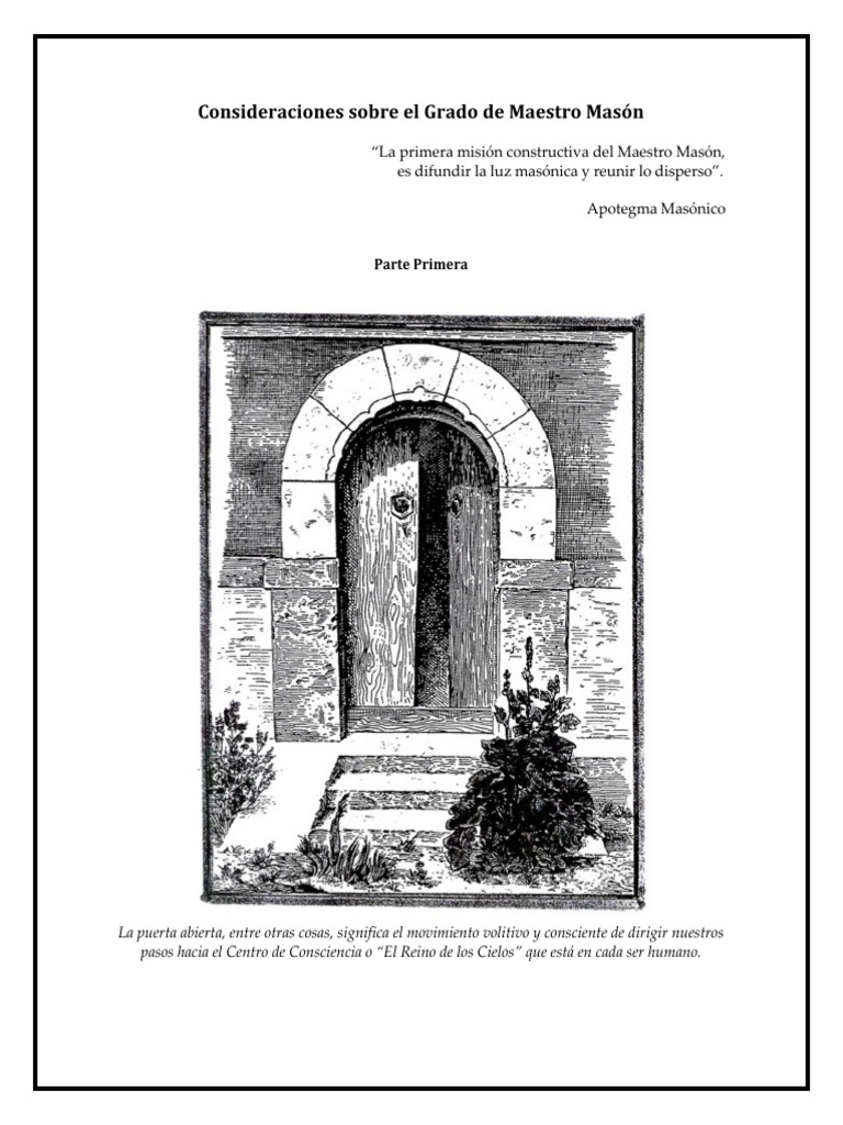 Importancia del Grado de Maestro Masón | PDF | Conocimiento | Verdad