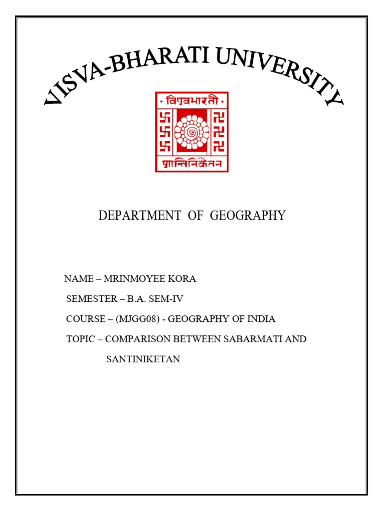 Comparison of Sabarmati and Santiniketan | PDF