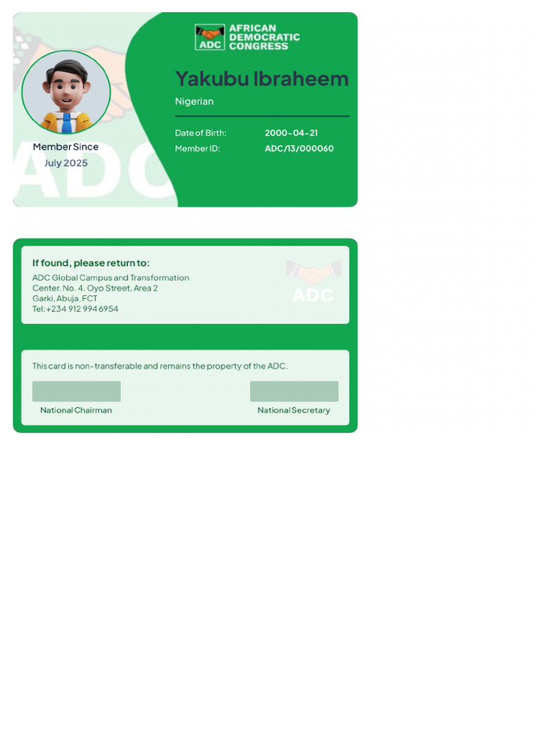 Membership Card | PDF
