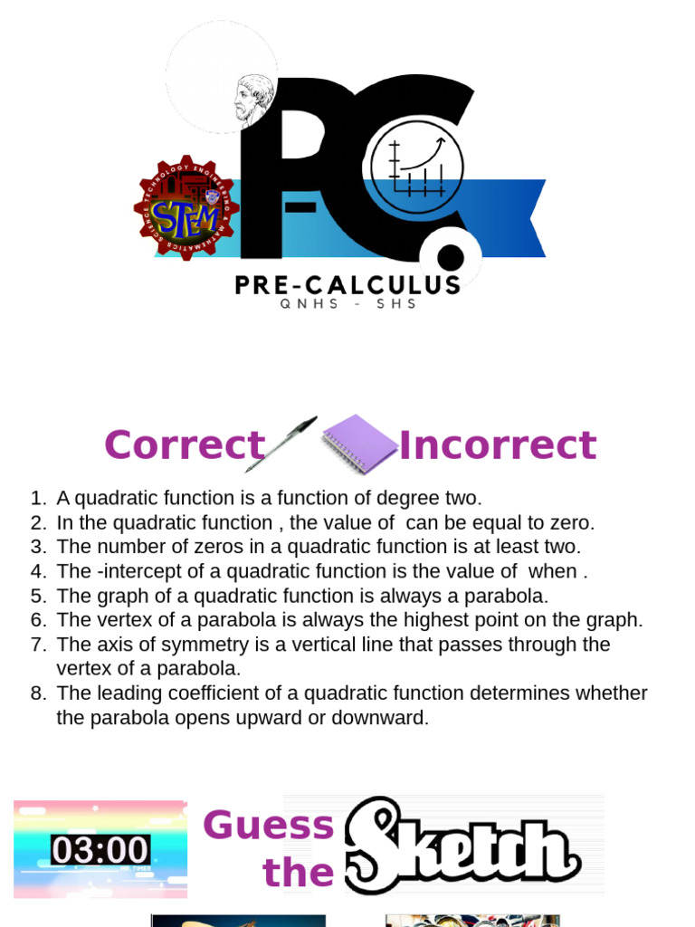 Pre Calculus 1st GR 3 Definition and Standard Equation of A Parabola 2 ...