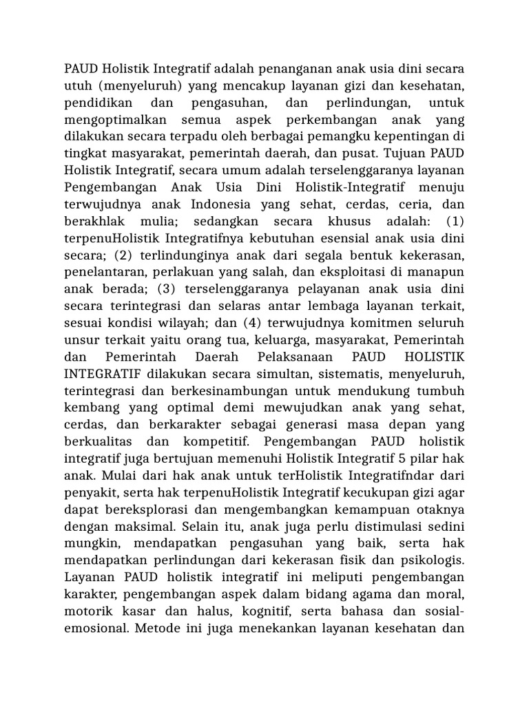 Paud Hi Aba | PDF
