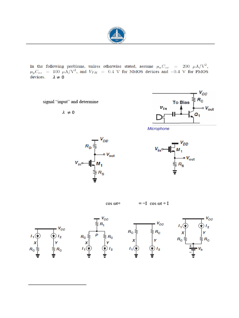 Sheet 5 | PDF | Mosfet | Electronic Circuits