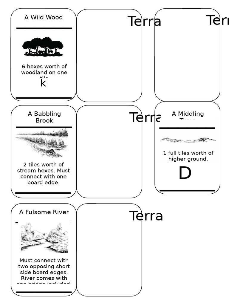 Terrain Cards ECW 1 | PDF