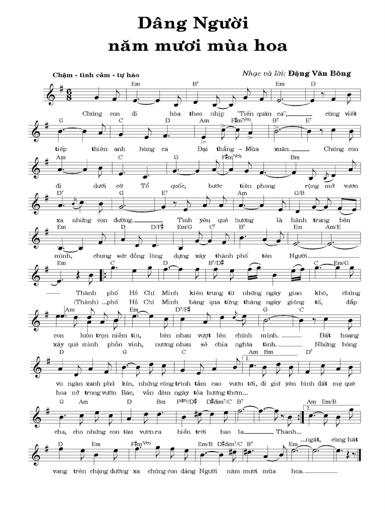 A1-022-Dâng-Người-50-mùa-hoa | PDF