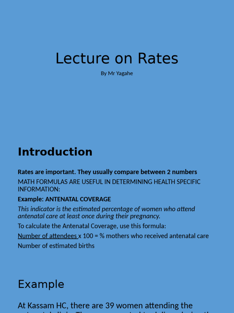 Pregnancy Rate Calculation Methods | PDF | Family Planning | Prenatal ...