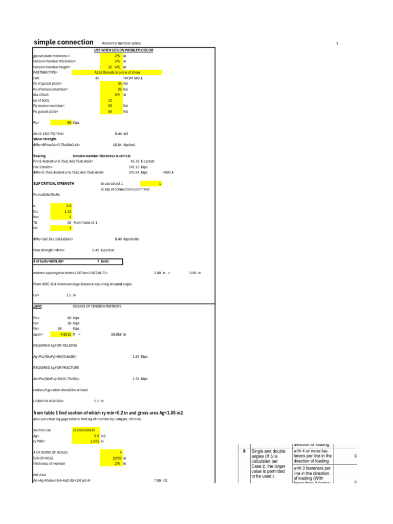 Horizontal Splice Connection | PDF | Mechanical Engineering | Structural Engineering
