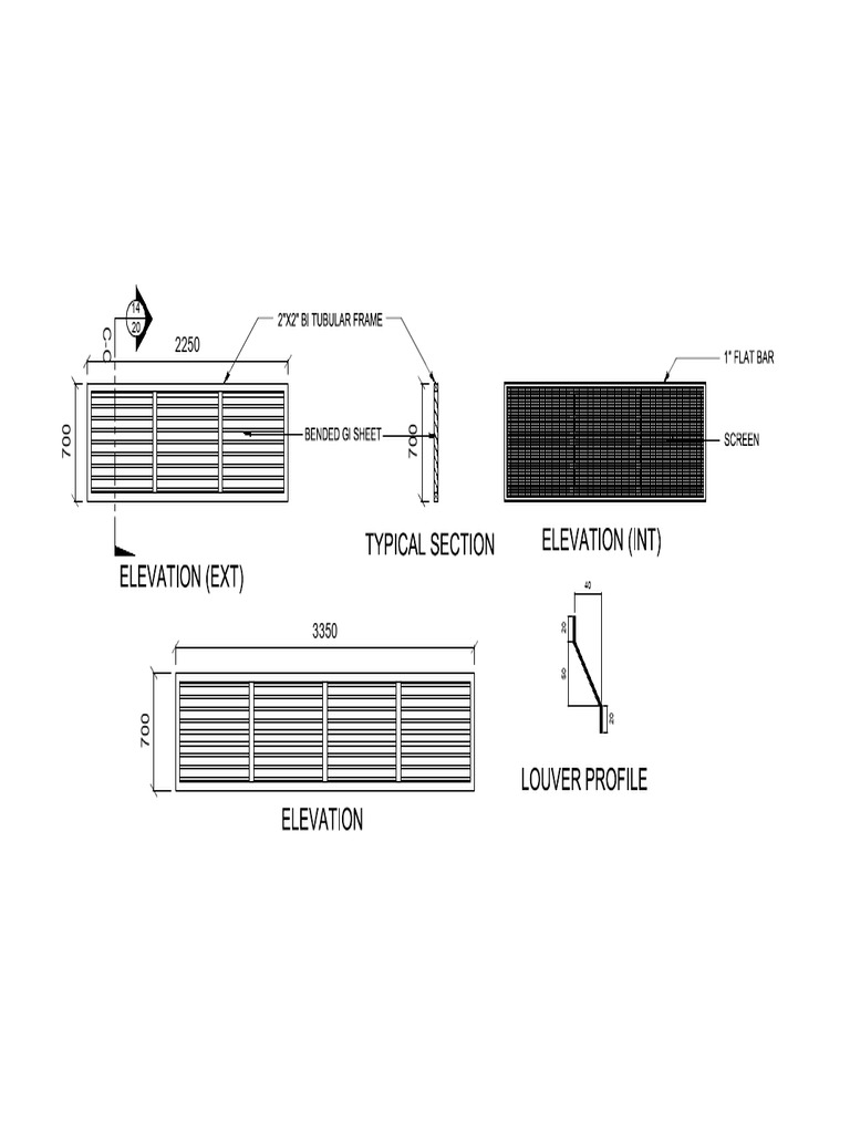 Steel Louver Details | PDF