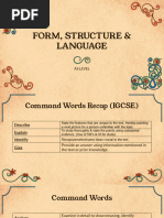 Form, Structure, Language 9093 | PDF | Poetry | Genre