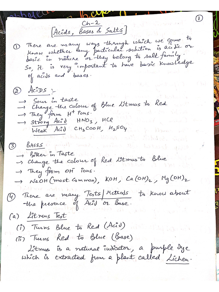 Acid, Base and Salt | PDF