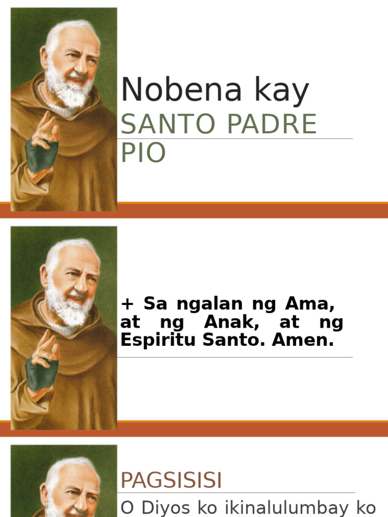 Novena To ST Padre Pio | PDF
