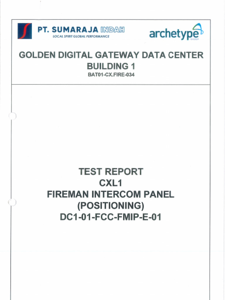 BAT01 CX - Fire 034 CxL1 Fireman Intercom Panel (Positioning) DC1 01 FCC FMIP E 01 | PDF