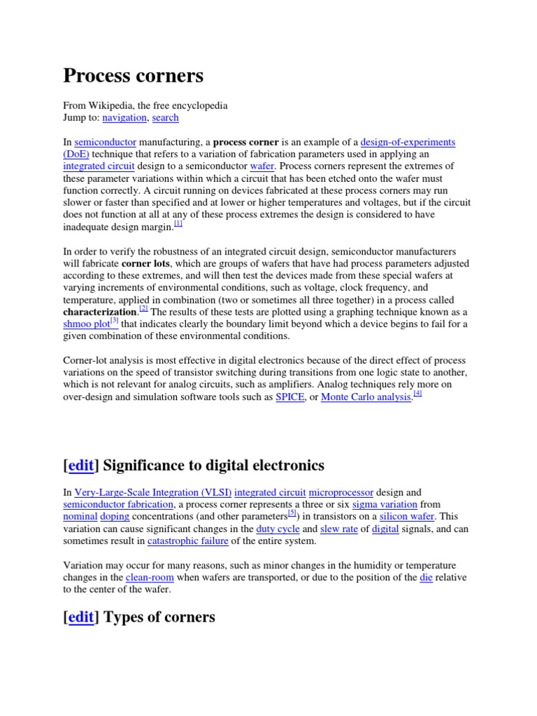 Process Corners | PDF | Electronic Design | Electronics
