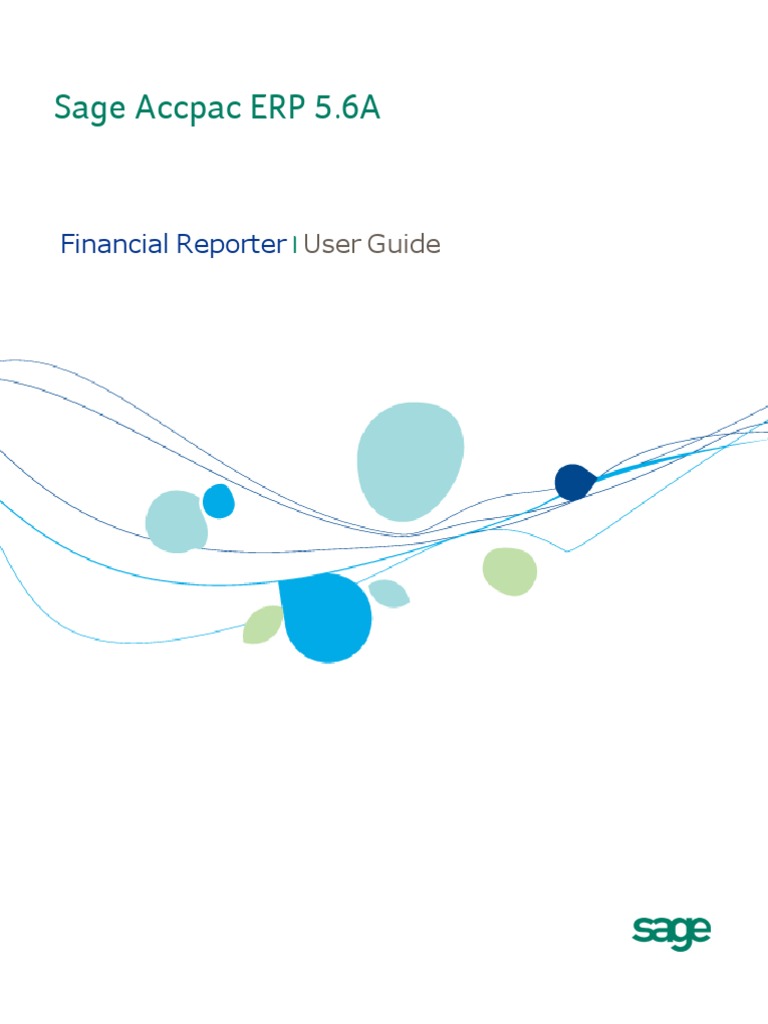 Sage Accpac FR User Guide | PDF | Microsoft Excel | Spreadsheet