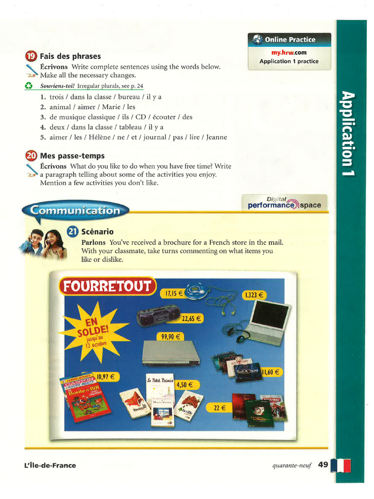 French 1A Pages 69 | PDF