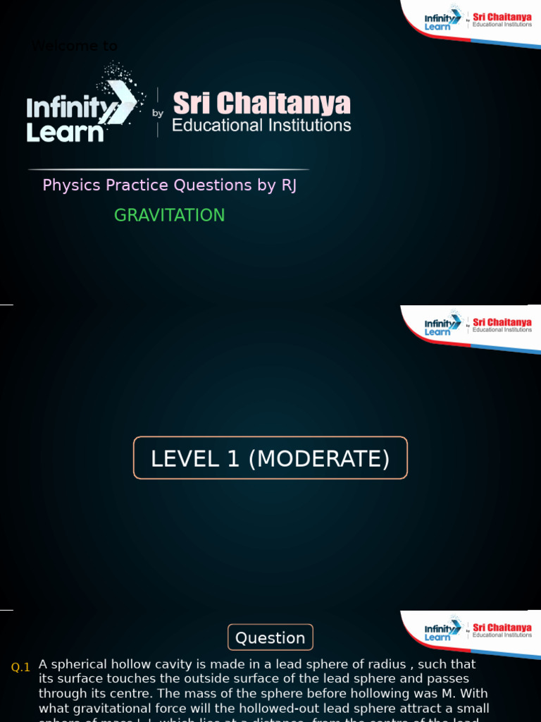 Gravitation Ex 1 | PDF | Orbit | Mass