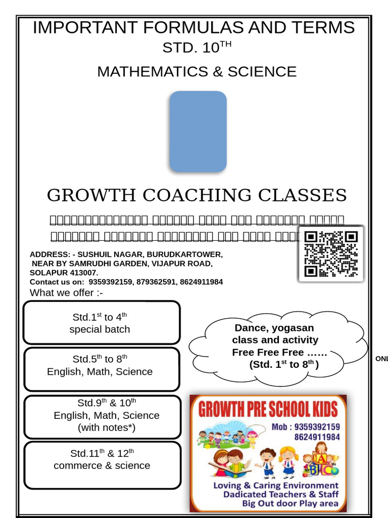 Key Math & Science Formulas for Students | PDF | Trigonometry ...