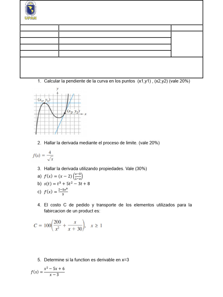 Matematica II LAB1 C01-2025 | PDF