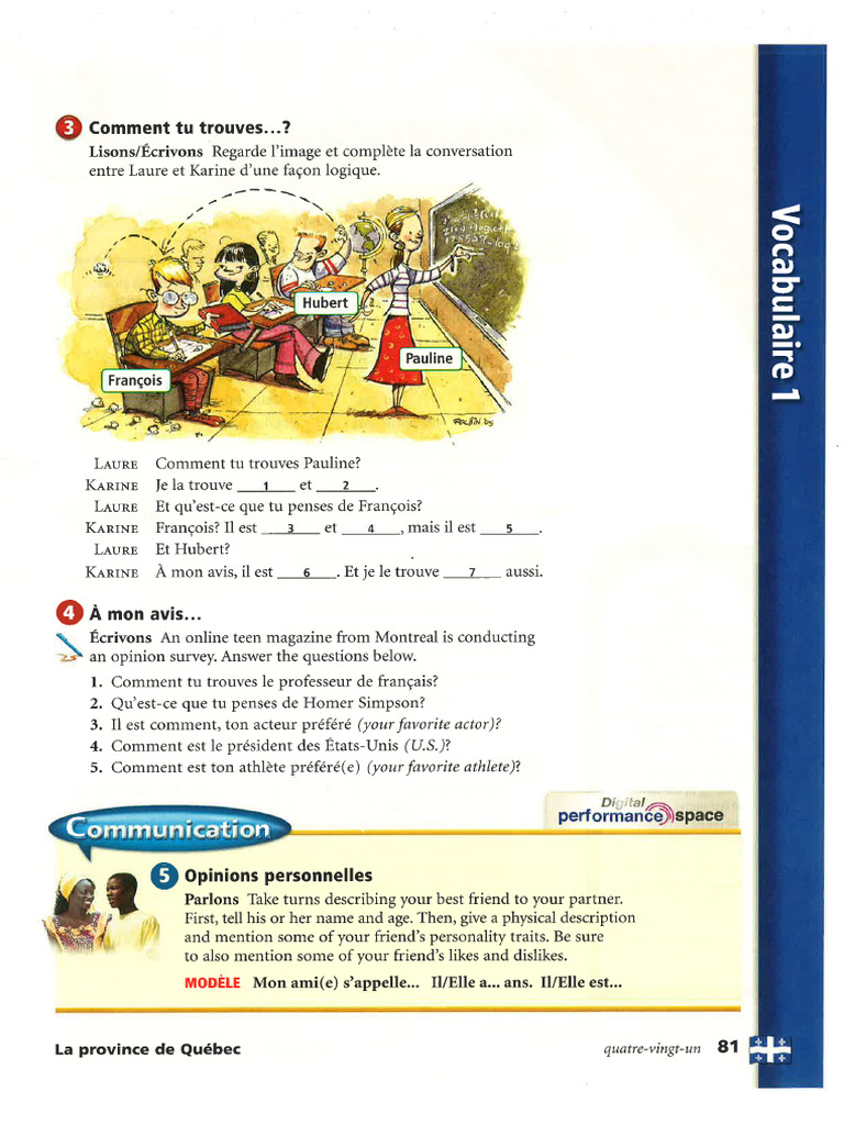 French 1A Pages 101 | PDF