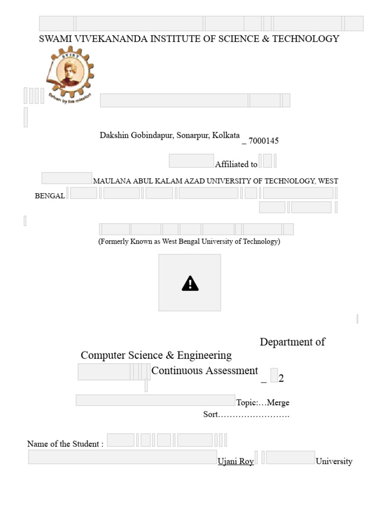 PCC-CS 301 - Ujani Roy | PDF | Computer Science | Applied Mathematics