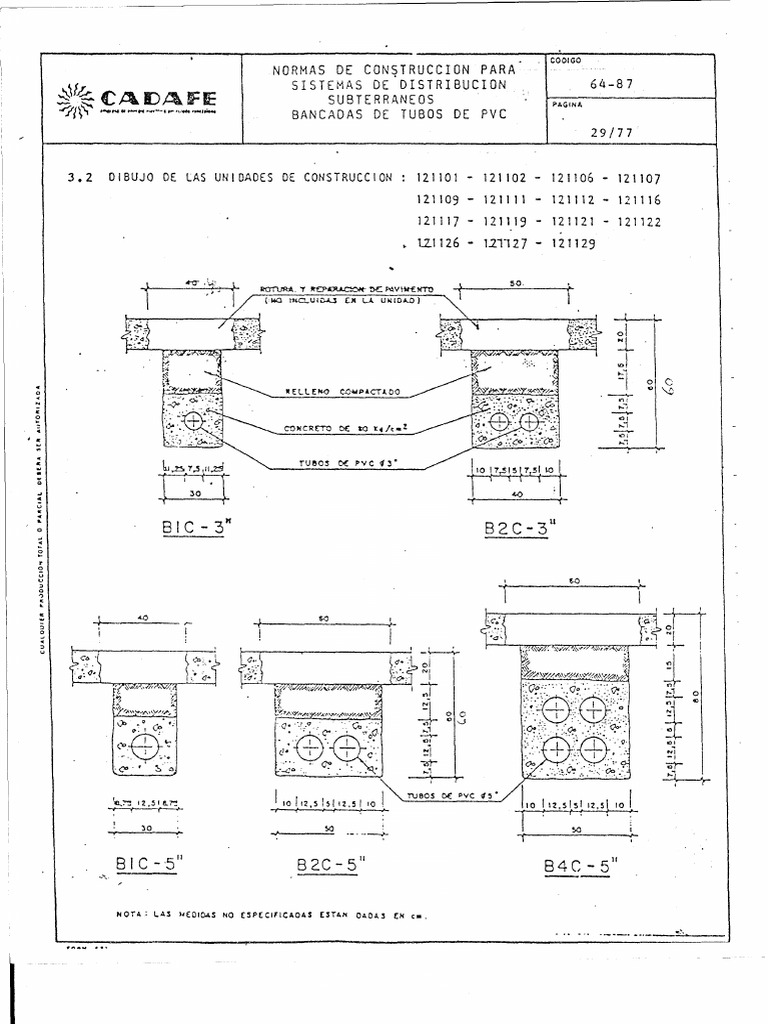 CADAFE Norma para Bancada de Ductos | PDF