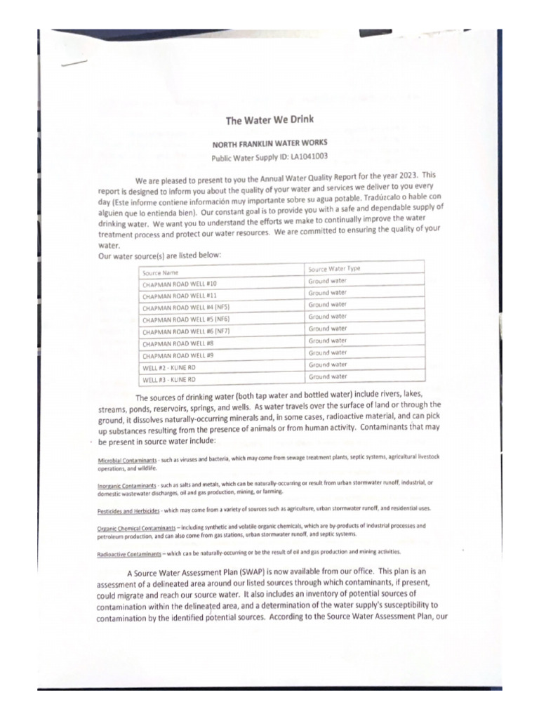 Water Quality Report | PDF