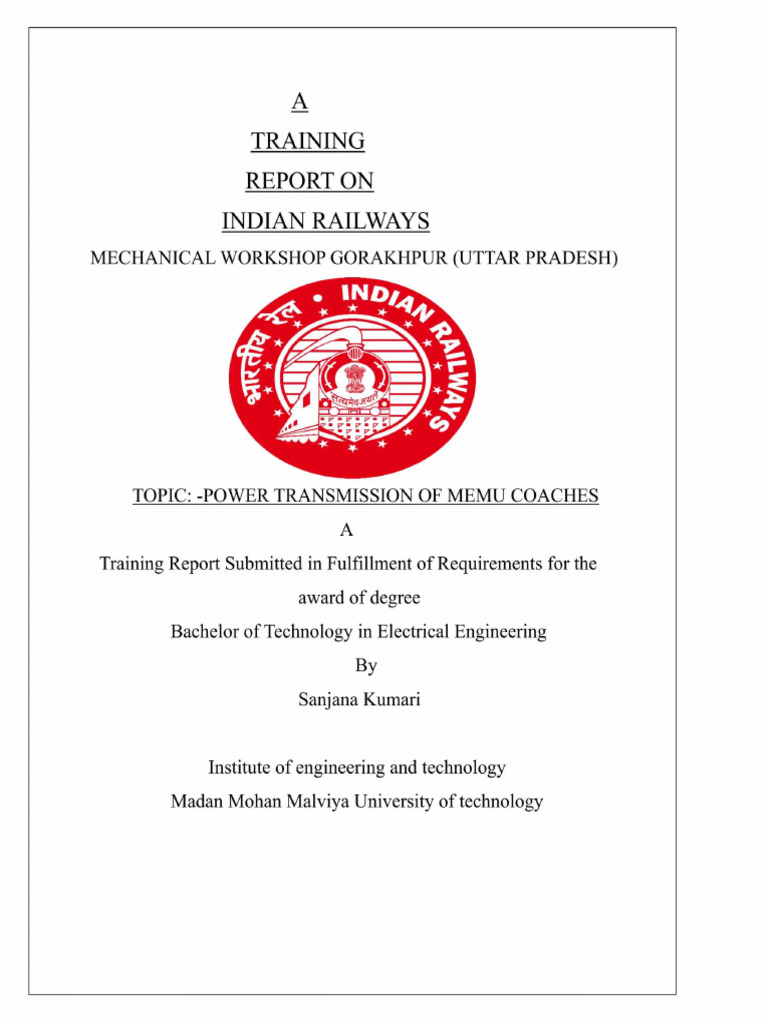 Power Transmission of Memu Coaches PDF | PDF