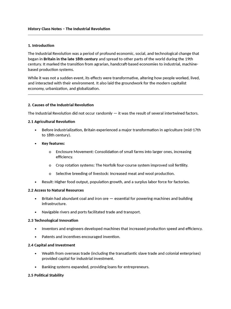 Doc 4 | PDF | Industrial Revolution | Agriculture