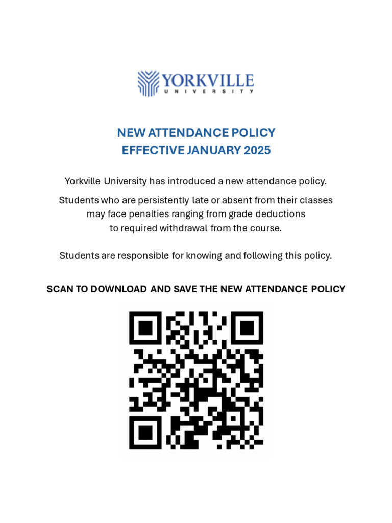 Attendance Policy Poster | PDF
